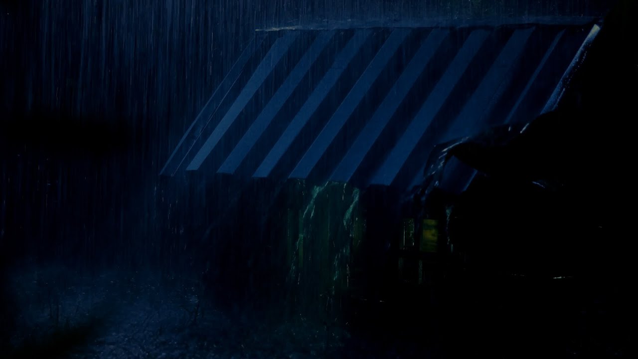 Quiet Rain and Gentle Thunder at Night | Relaxing Mind Before Sleep ...