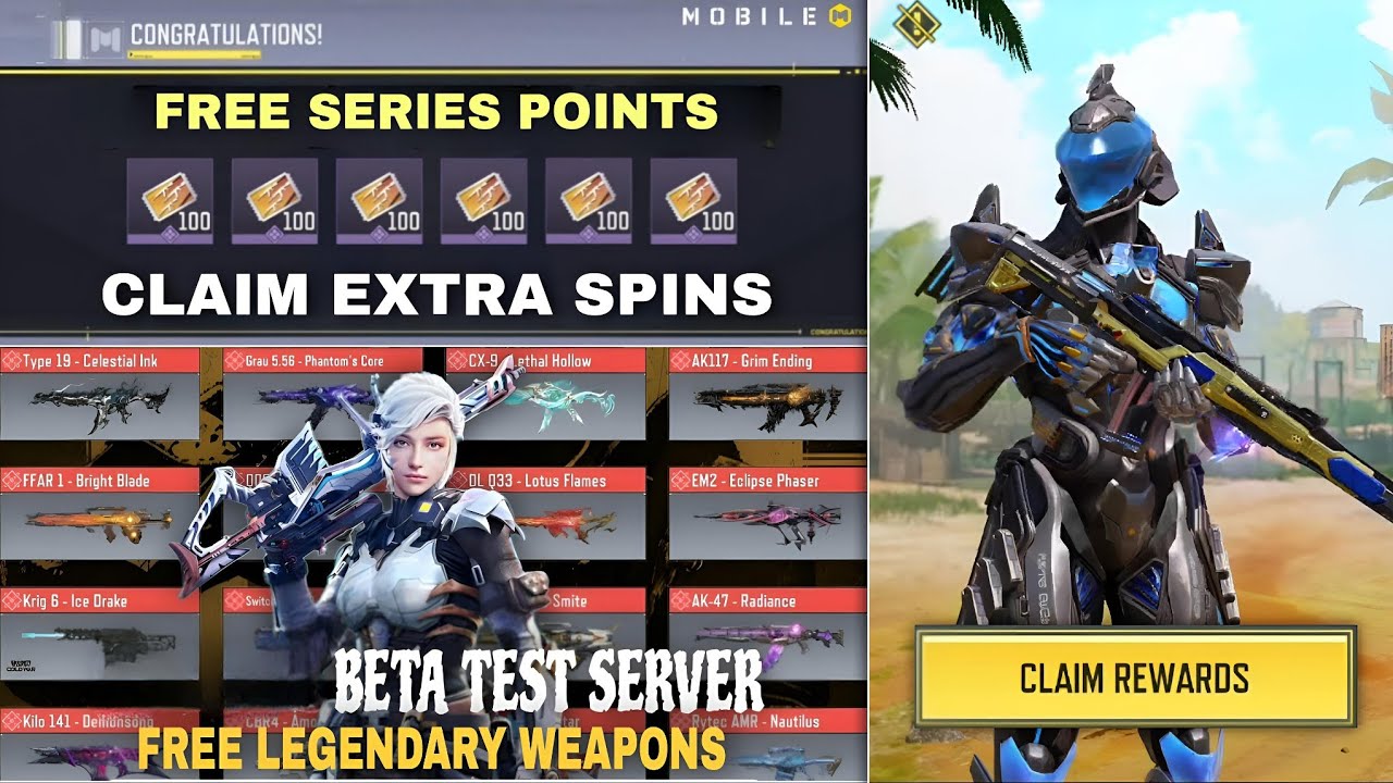 *NEW* Claim Extra Free Series points | Free M4 DISSOLVER | New Beta ...