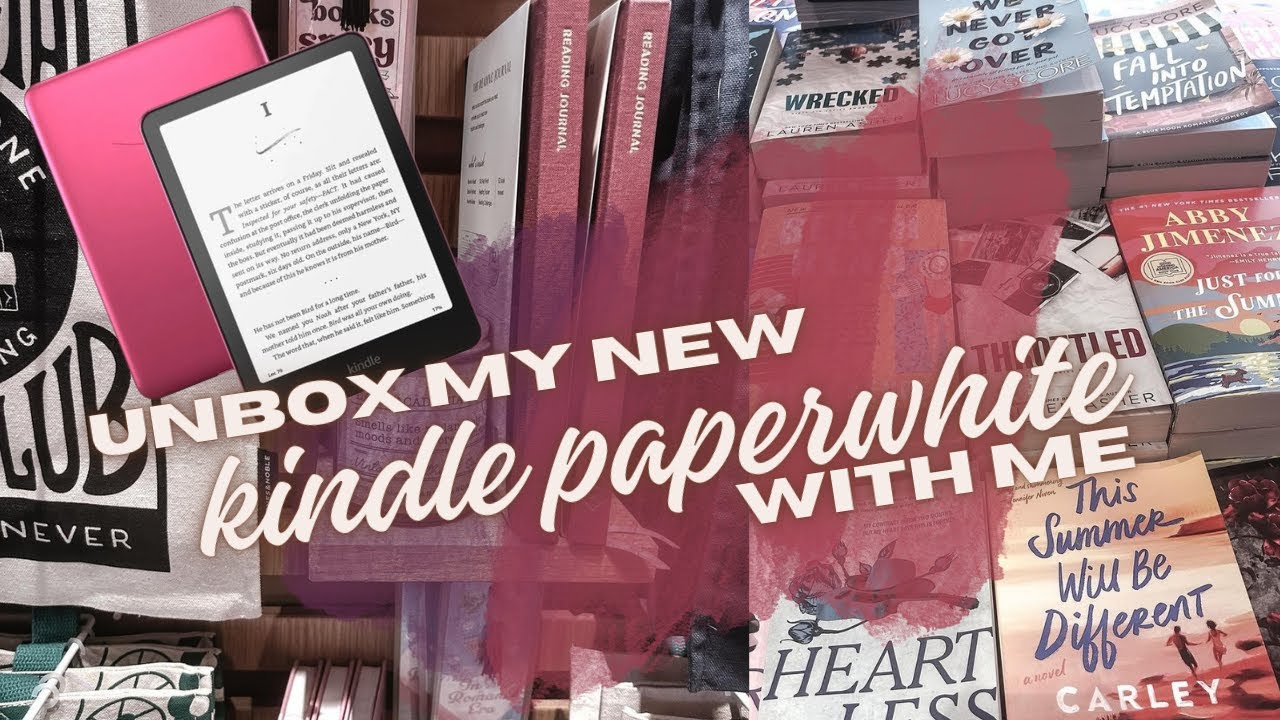 📦📱unbox my new kindle with me 📚 - YouTube