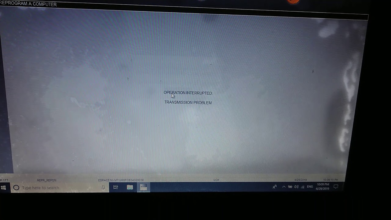UCH error message while reprogramming - YouTube
