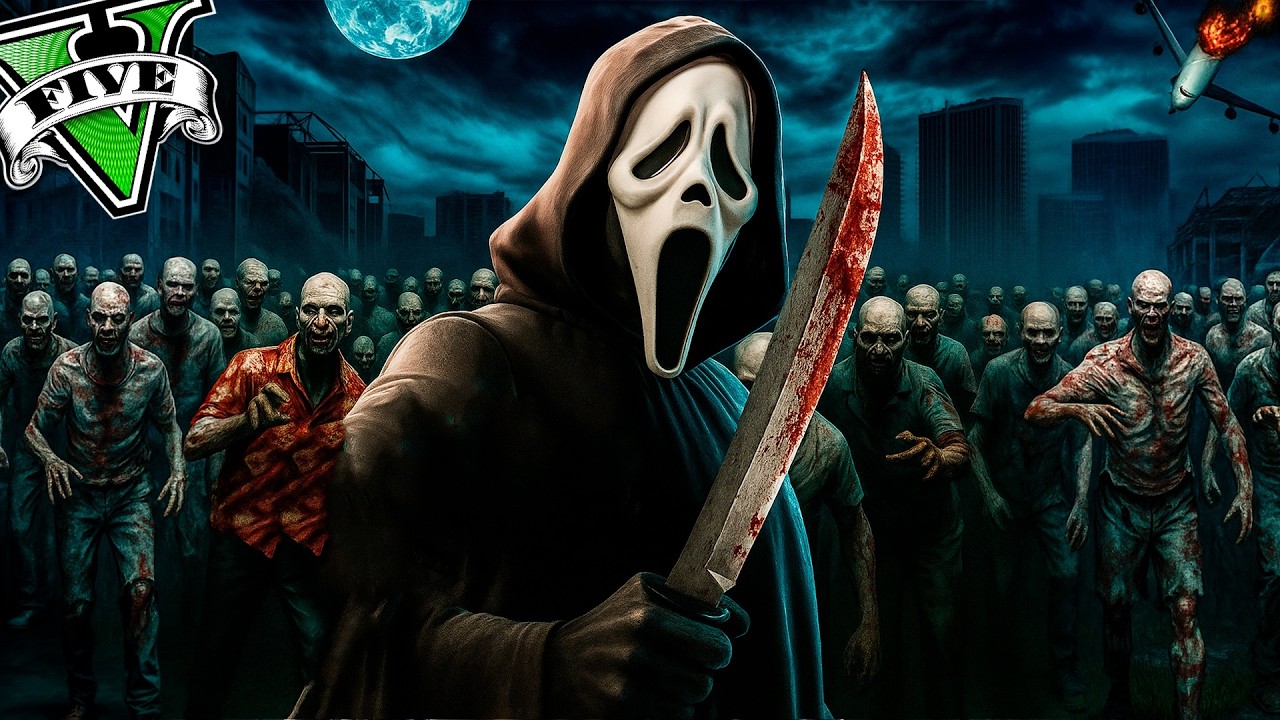 GHOSTFACE vs un APOCALIPSIS ZOMBIE en GTA 5 - YouTube