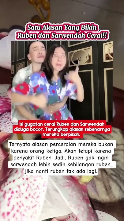 Terungkap, alasan dibalik perceraian ruben dan sarwendah😱#rubenonsu #sarwendah #shorts - YouTube