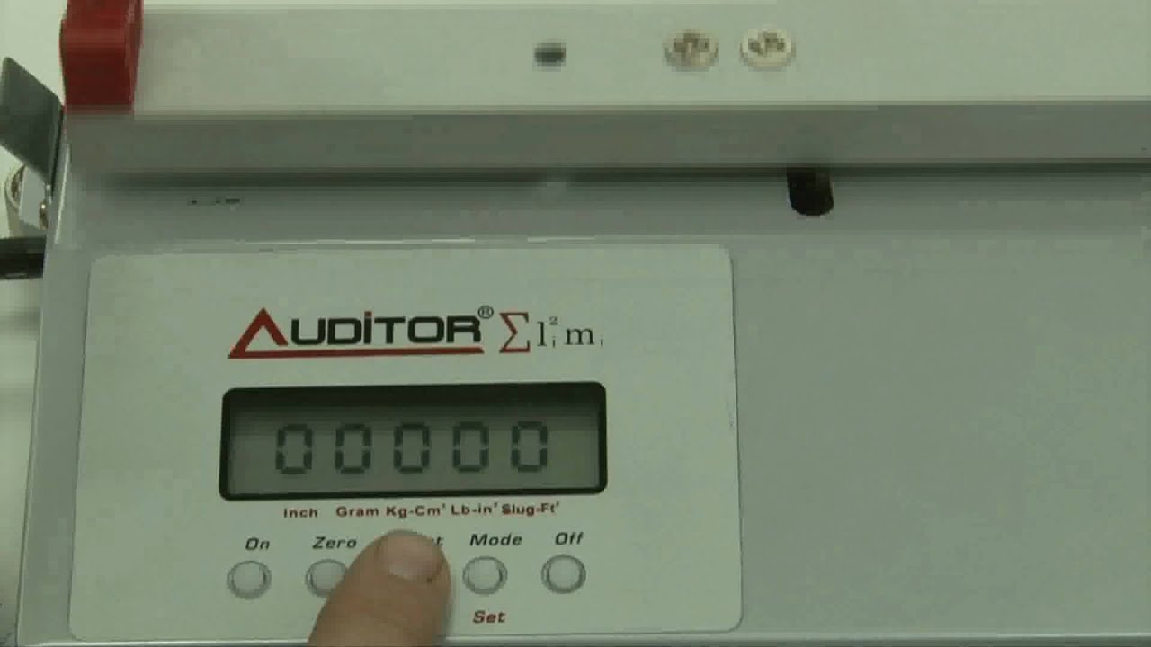 How to calibrate the Auditor SpeedMatch MOI Machine. - YouTube