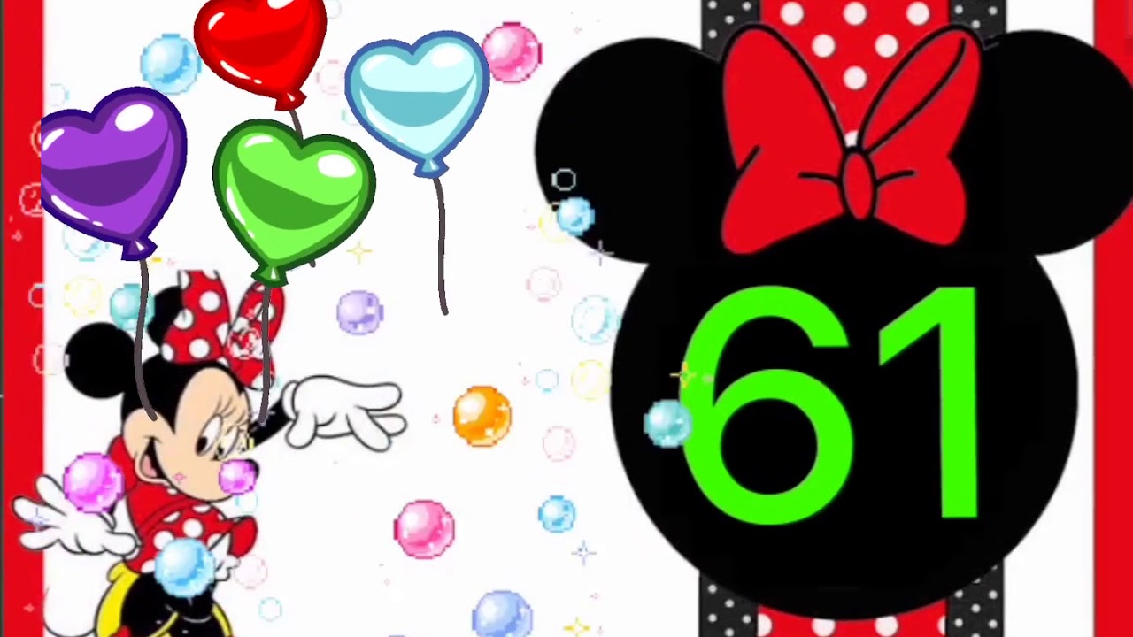 Numbers 61 to 70 for kindergarten . - YouTube