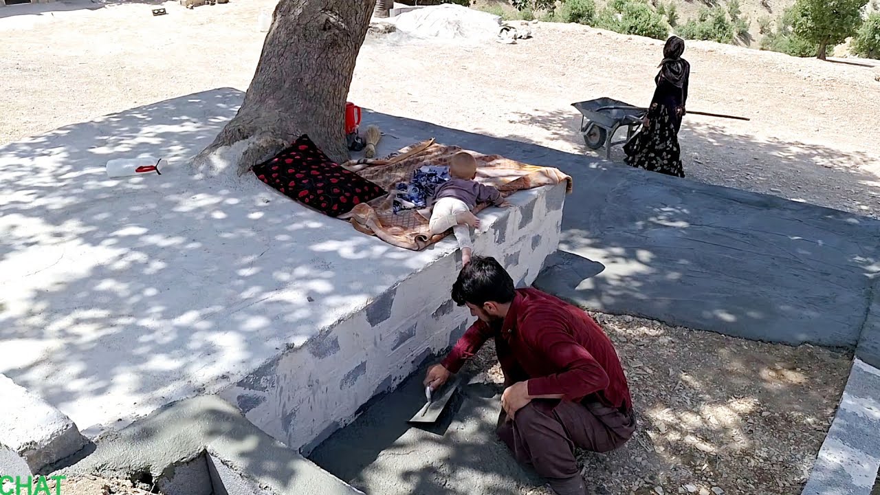 Cementing Foundations: Building and Cooking Under the Oak Tree 🌳👷‍♂️👩‍🍳 ...