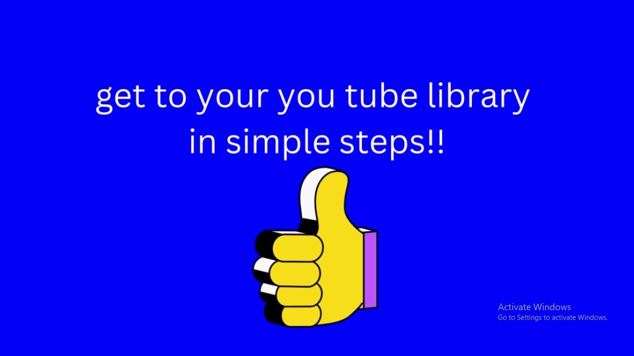 how to get Youtube library of your Youtube channel easy steps to ...