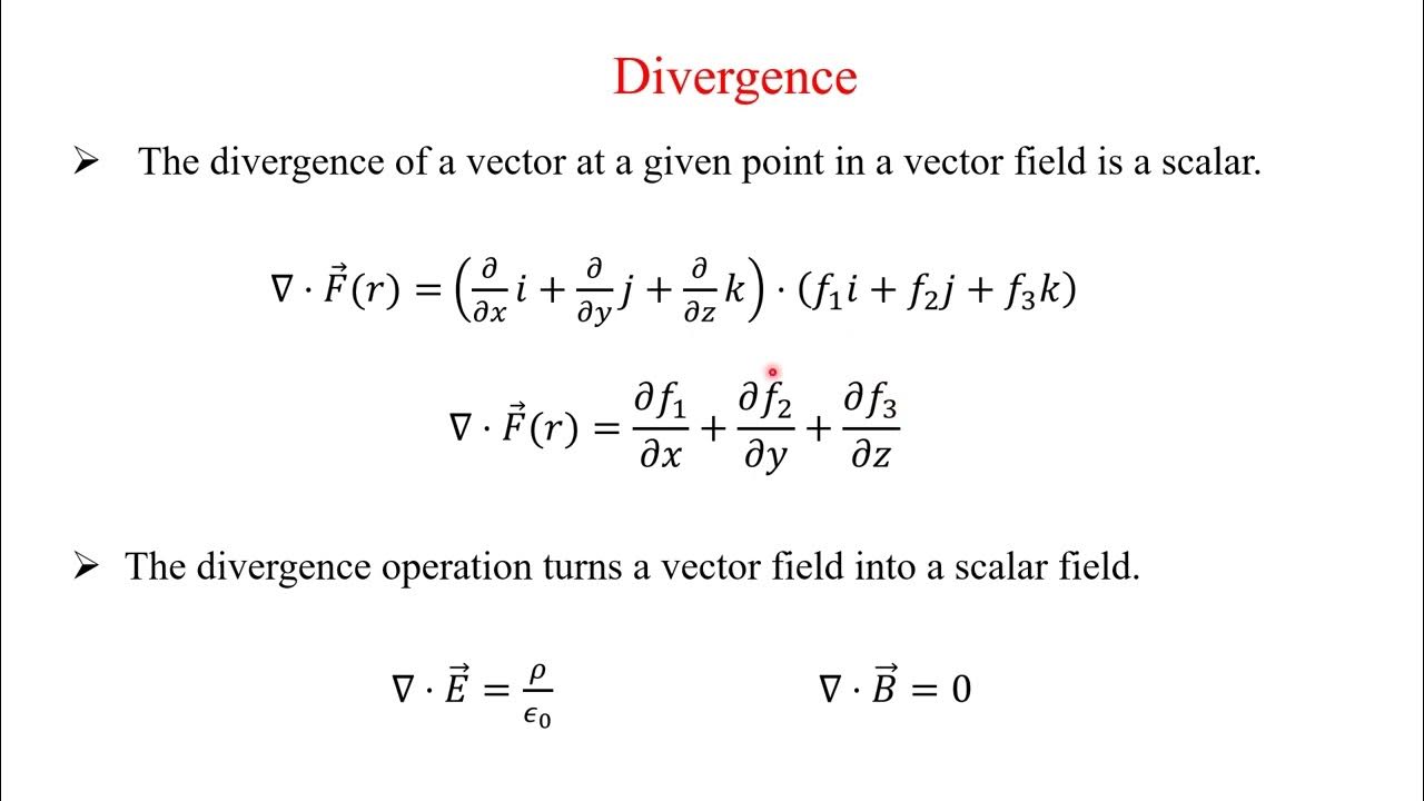 EM 1.1 Gradient, Divergence and Curl (for Physics and Engineering Students) - YouTube