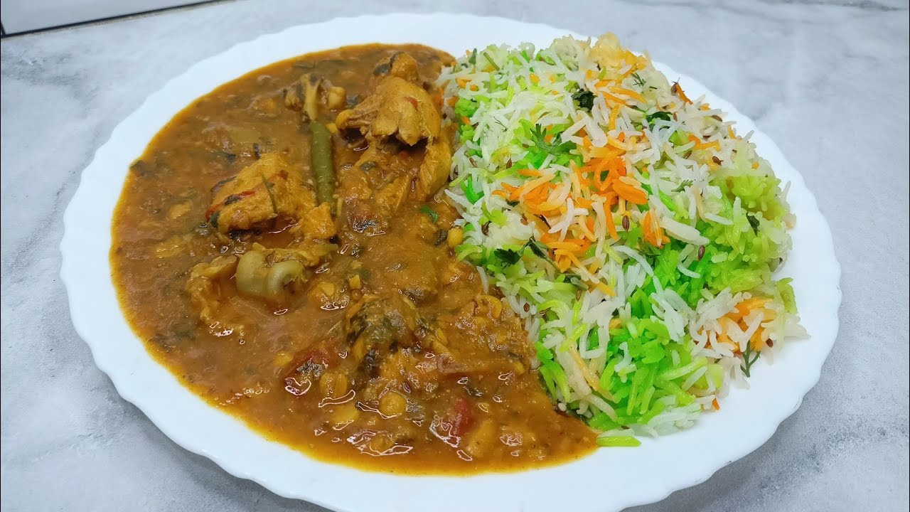 दालचा और बघारे हुए चावल की सबसे परफेक्ट रेसिपी 😍🤤😋 . Dalcha Rice ...