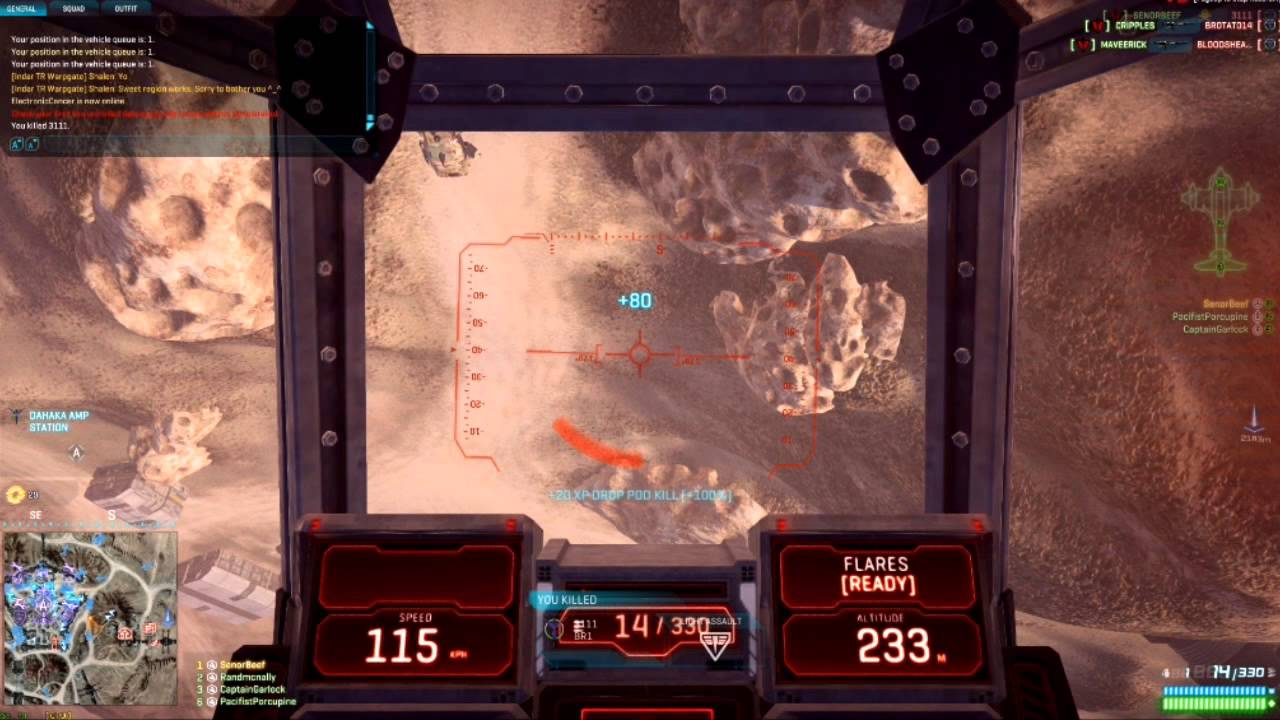 PS2 New player's drop pod hits liberator on very first drop - YouTube