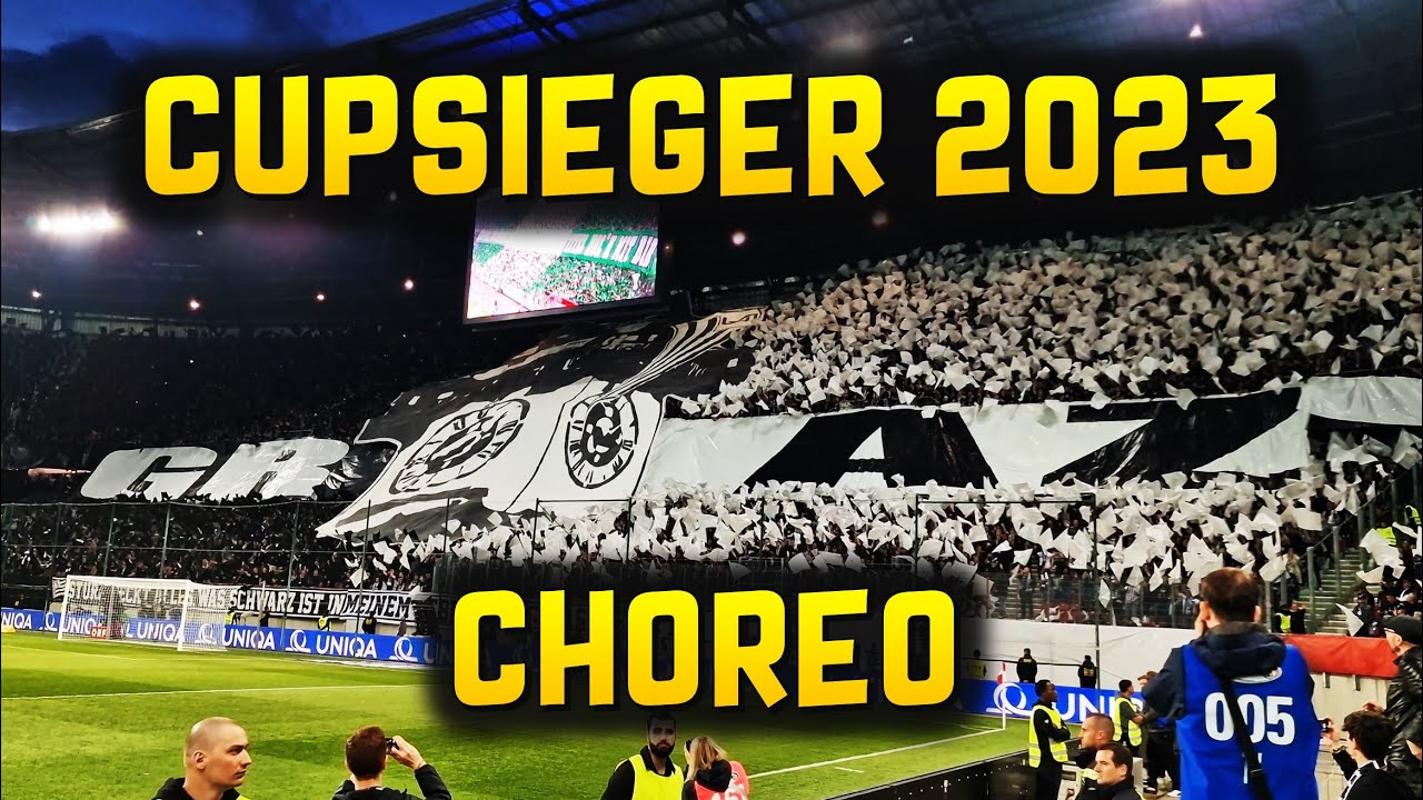 CUPSIEGER 2023 🖤 - Choreo | SK Rapid Wien - SK Sturm Graz 0:2, ÖFB Cup ...