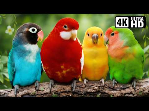 Most Beautiful Small Parrots 4K 🌿 Earth’s Most Beautiful Small Birds in Stunning Detail 🌿 Relaxation