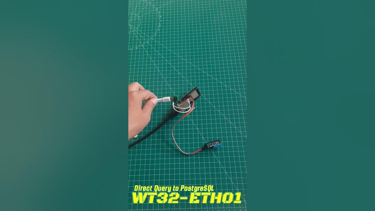 Direct Query to PostgreSQL Database from WT32-ETH01 - YouTube