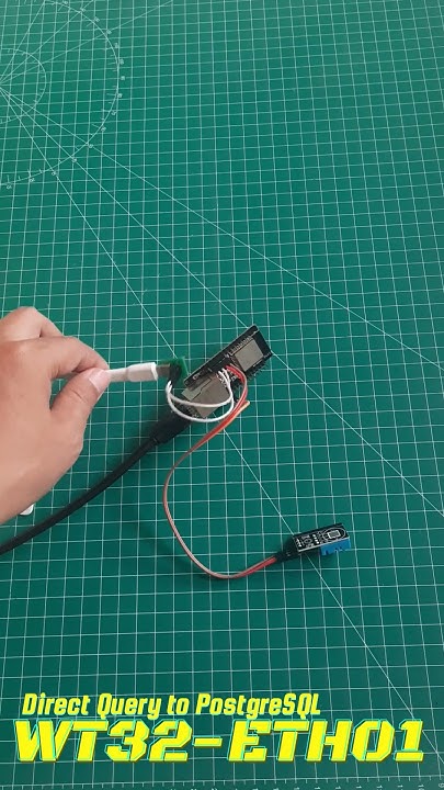 Direct Query to PostgreSQL Database from WT32-ETH01 - YouTube