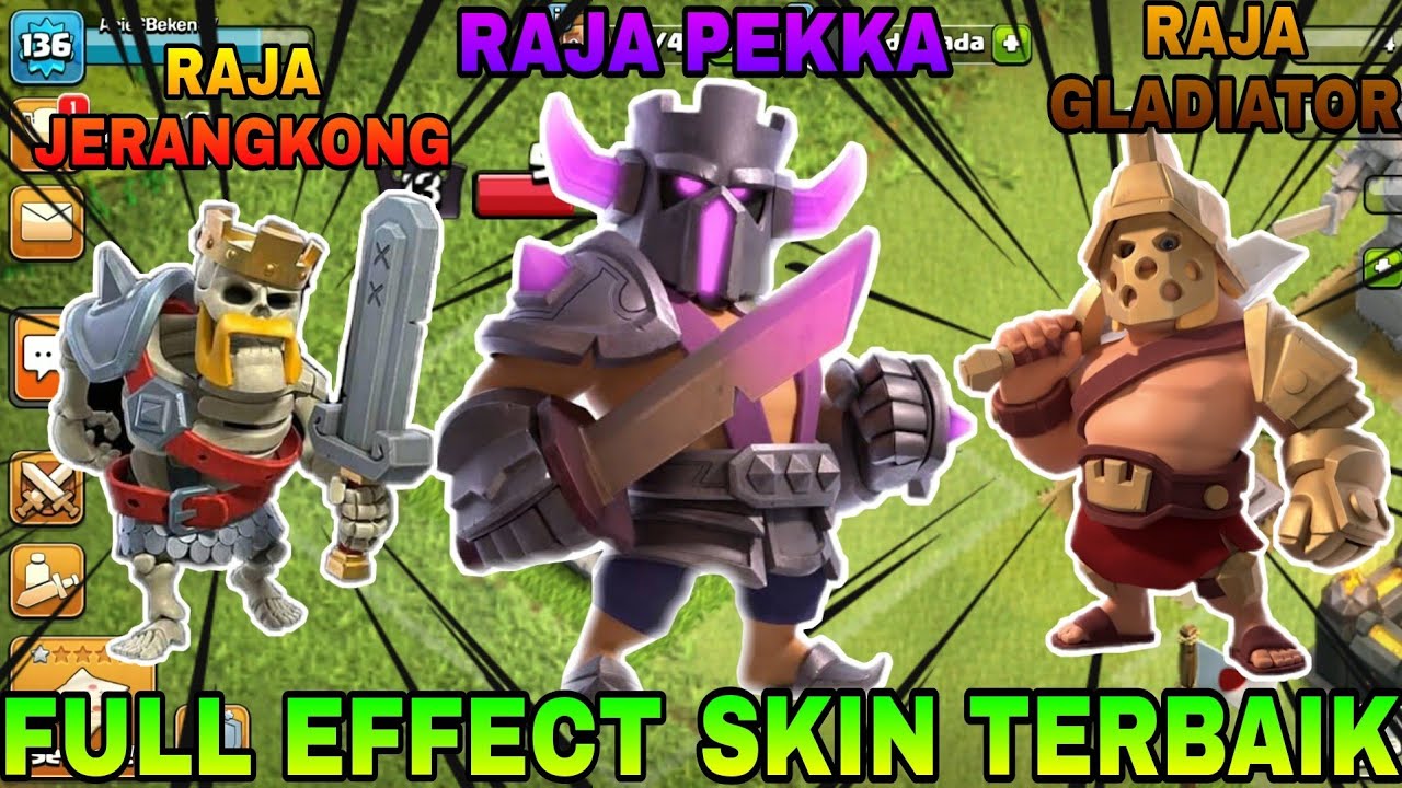 FULL EFEK! MANAKAH SKIN RAJA BARBAR TERBAIK YANG BISA DIBELI? - CLASH ...