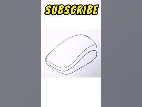 How to draw a Computer Mouse Step by Step Tutorial #shorts #drawing ...