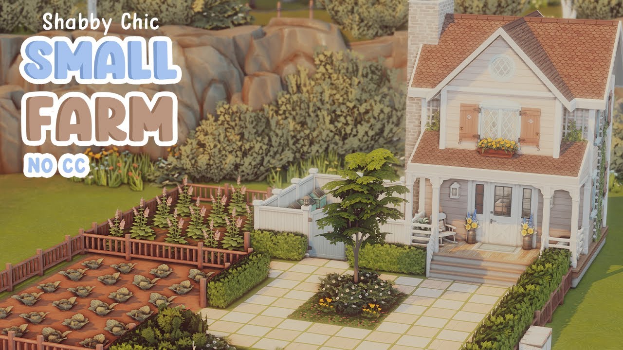 Small Farm 🌼 Sims 4 Speed Build - YouTube