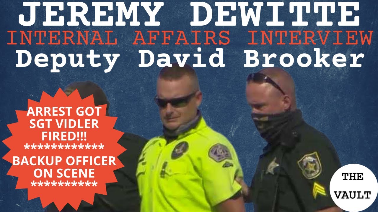 FAKE COP Jeremy Dewitte Internal Affairs Deputy Broker BACKUP OFFICER ...