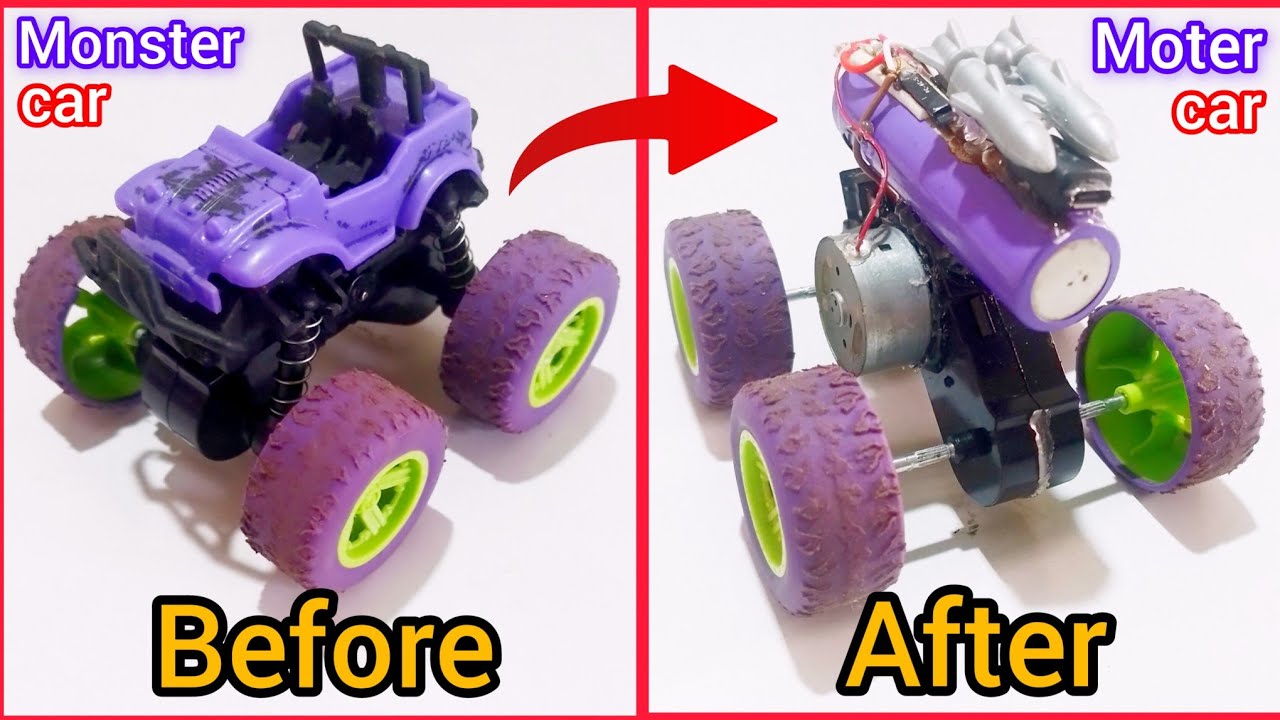 How to Convert Monster Car into Motor Car || unique invention - YouTube