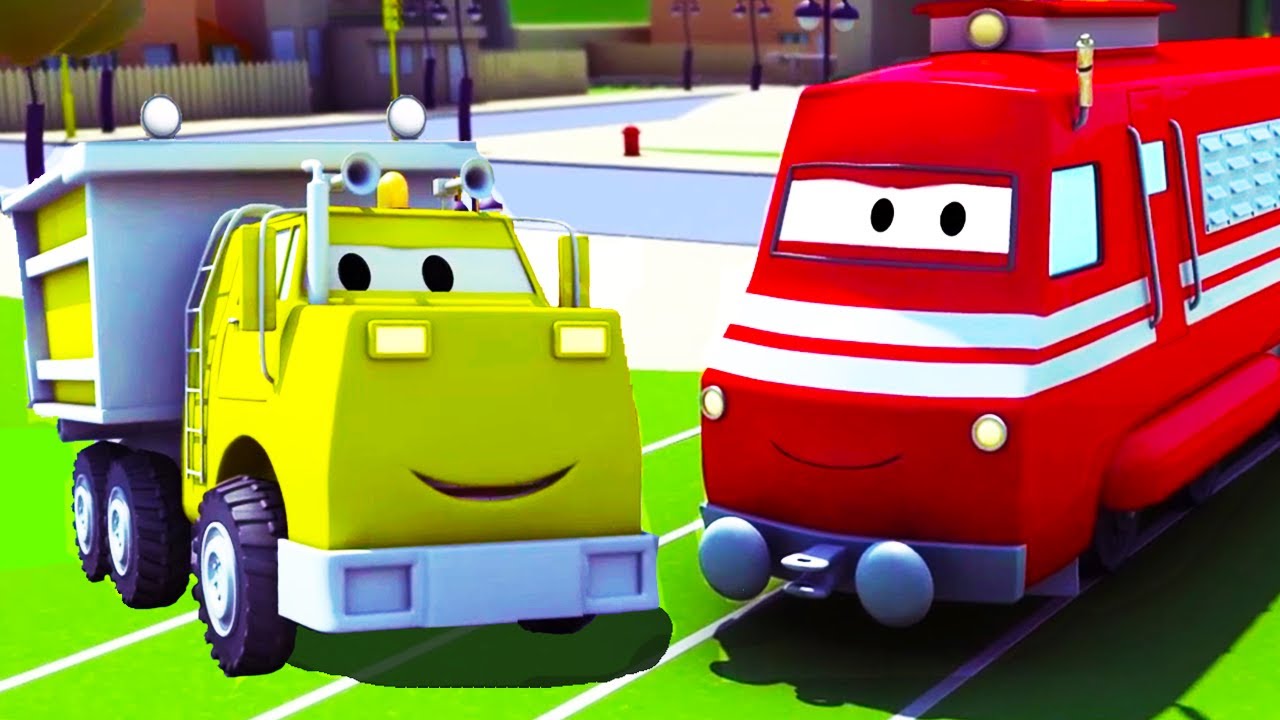 Edgar the Dump Truck shovels sand onto his bed ! - Troy The Train of ...