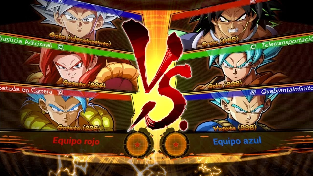 Goku(ultrainstinto) y Gogeta(SS4) y Gogeta(SSB) Vs Broly(DBS) y Goku ...