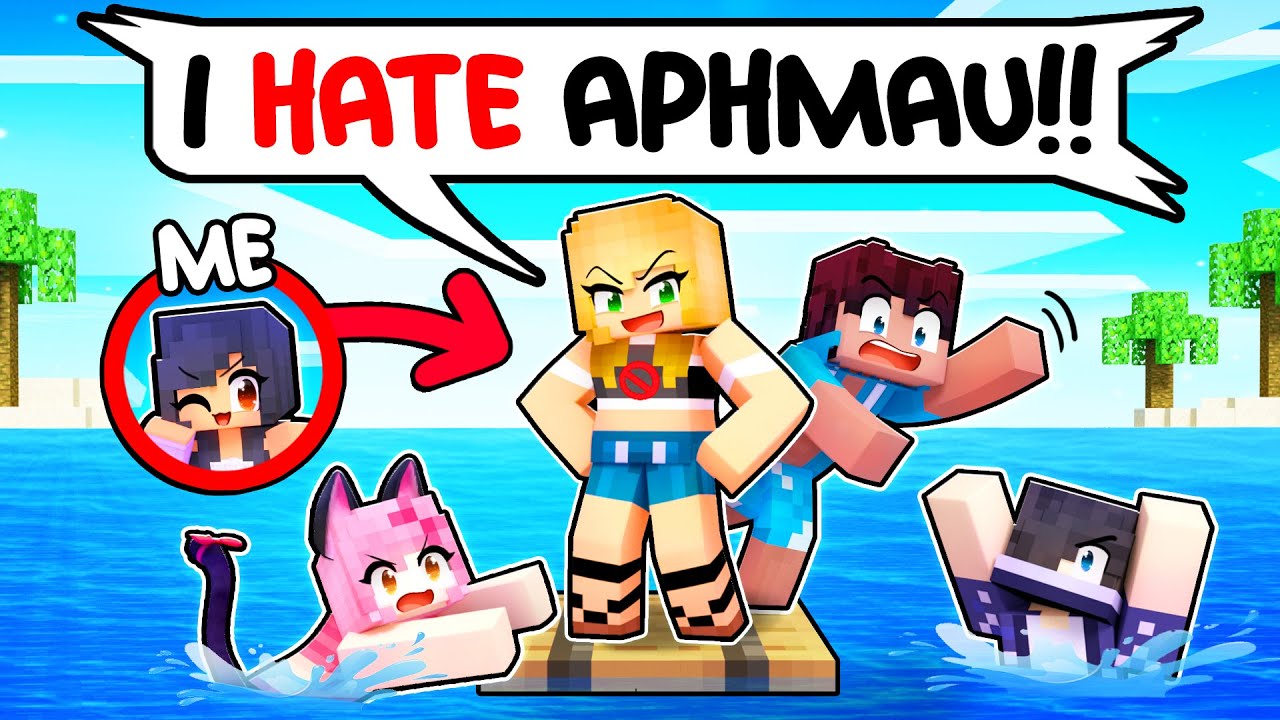 Playing as my BIGGEST HATER on a ONE BLOCK Raft! - YouTube