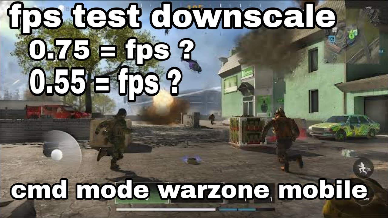 fps test downscale WARZONE mobile with cmd mode - YouTube
