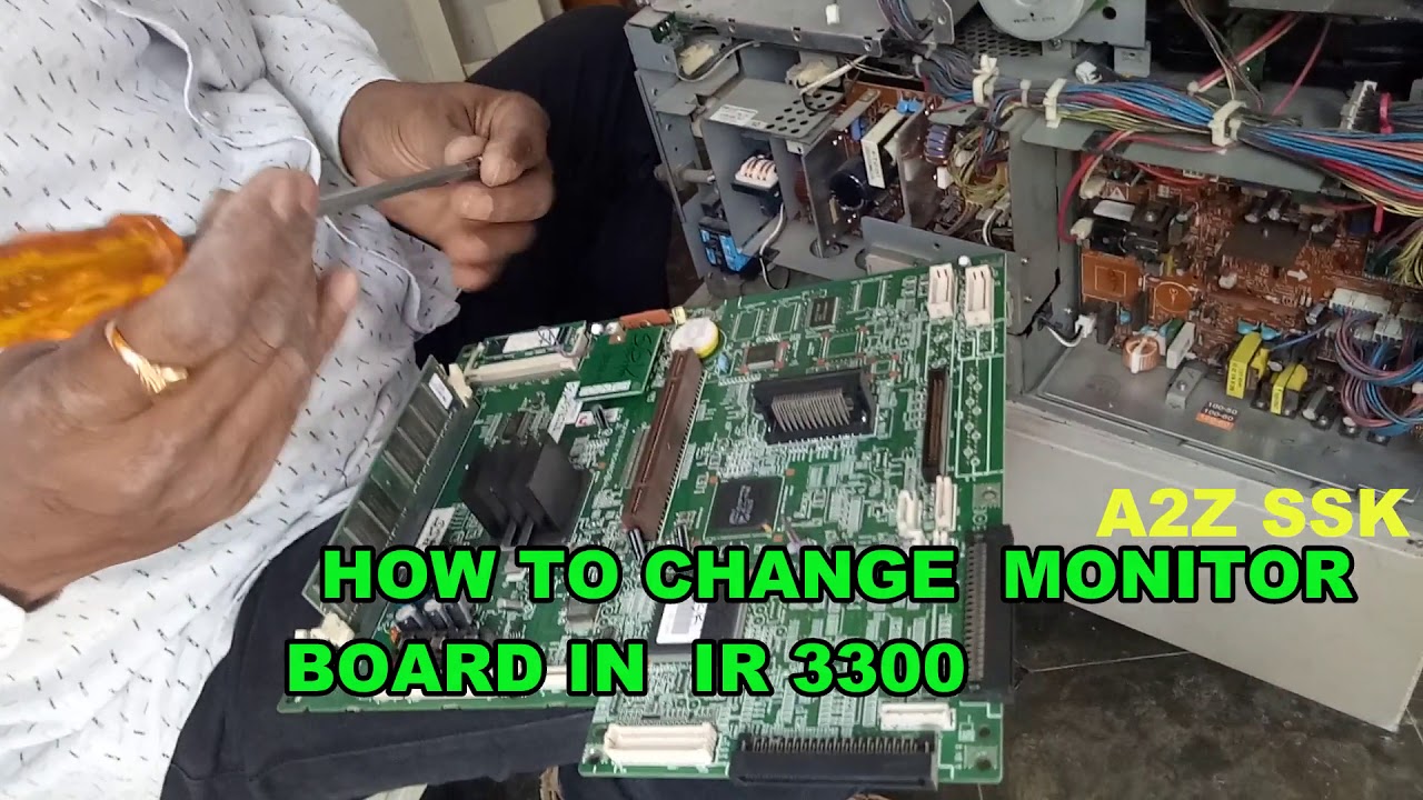 HOW TO REMOVE MONITOR BOARD IN IR 3300 - YouTube