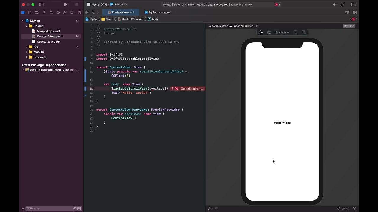 [SWIFTUI HANDBOOK] 057 OnScroll Listener - YouTube