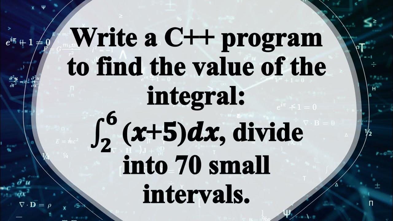Write a C++ program to find the value of the integral numerically using Borland C++. - YouTube