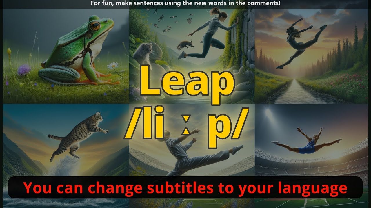 Leap meaning with 5 examples - YouTube