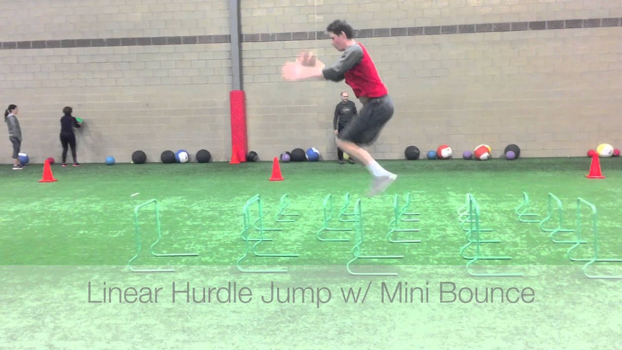 Linear Hurdle Jump w: Mini Bounce - YouTube