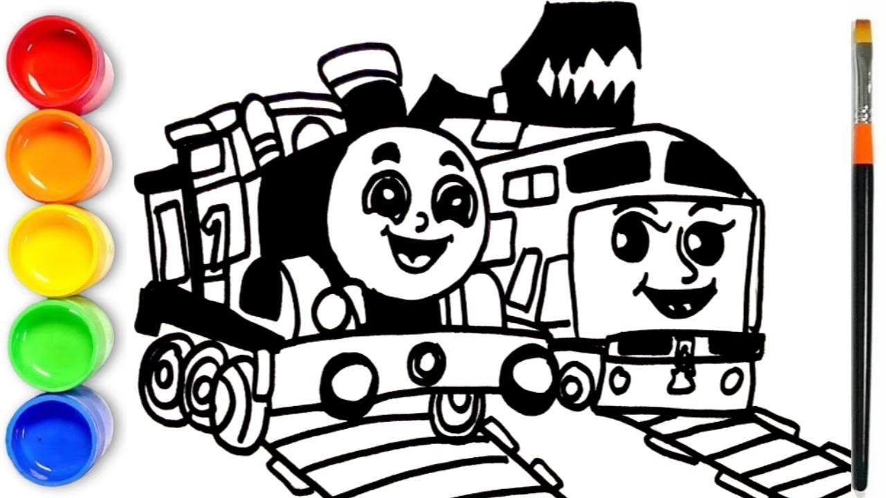 THOMAS vs Diesel 10 | How to draw Thomas and Friends | Drawing ...