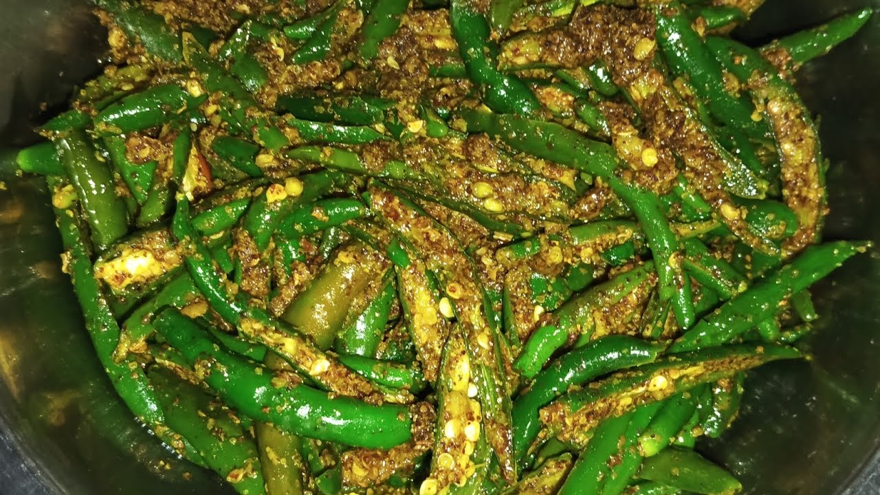 winter special Hara mircha Achar recipe#viral video#recipe - YouTube