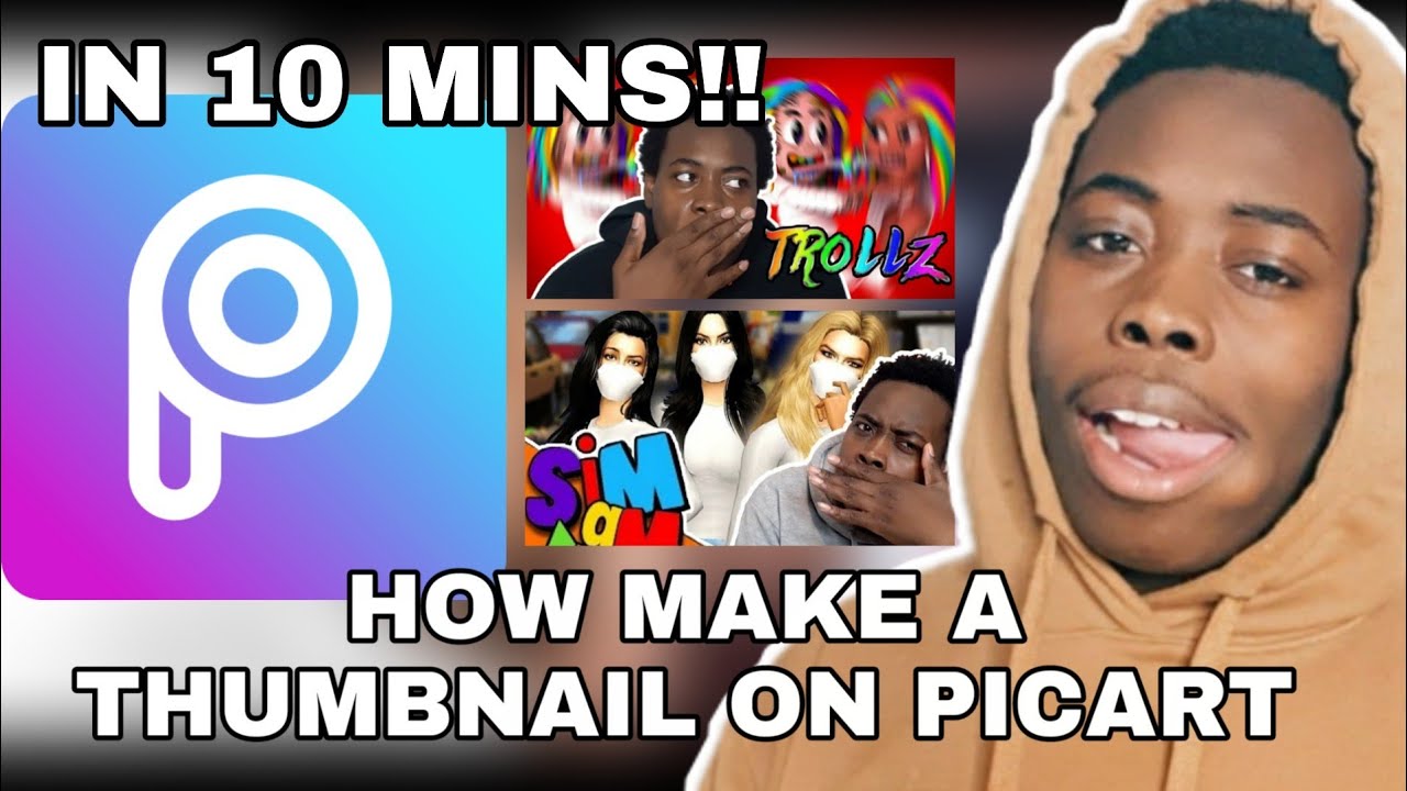 MAKE A THUMBNAIL WITH ONE APP | HOW TO MAKE A THUMBNAIL EASY IN 2020 ...