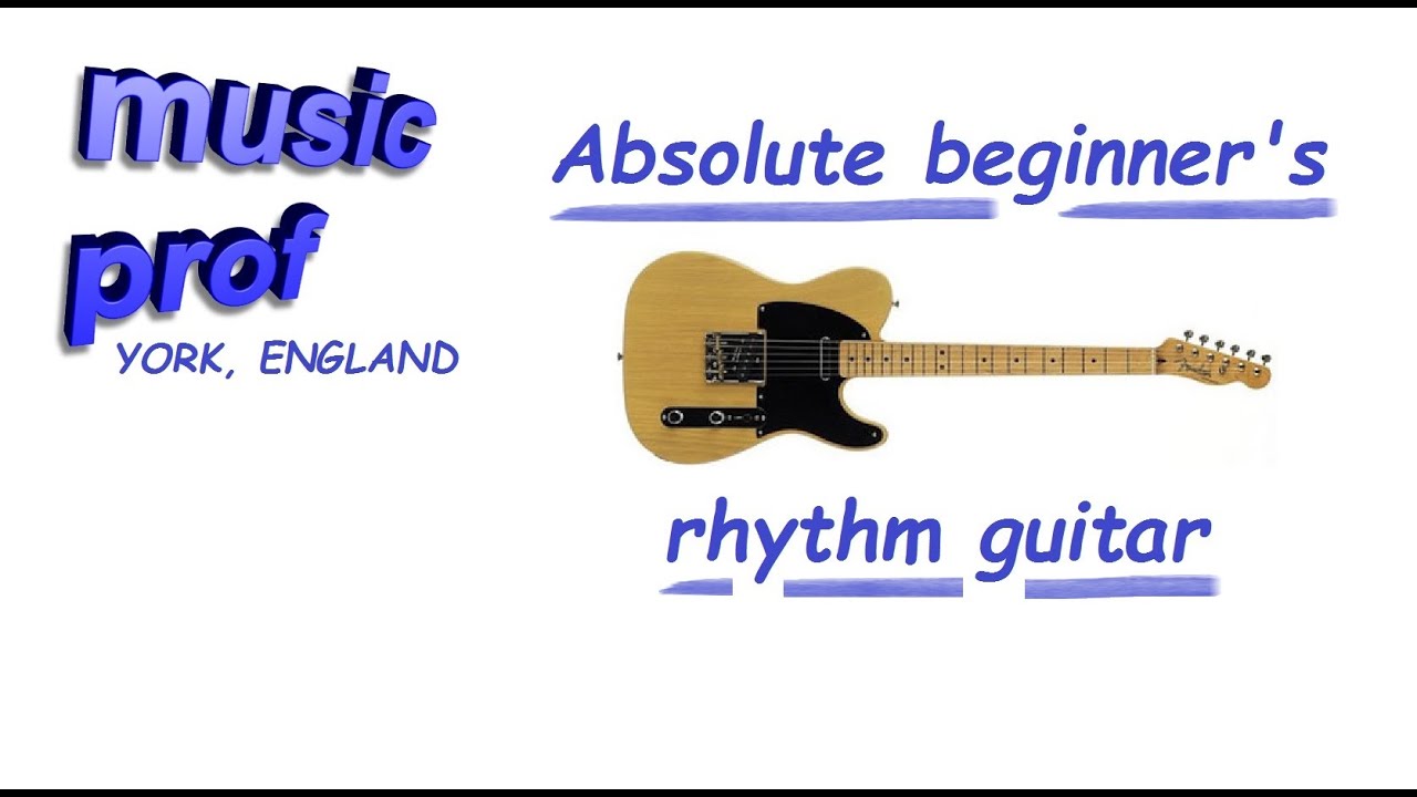Beginner's rhythm guitar lesson - strumming chords. - YouTube