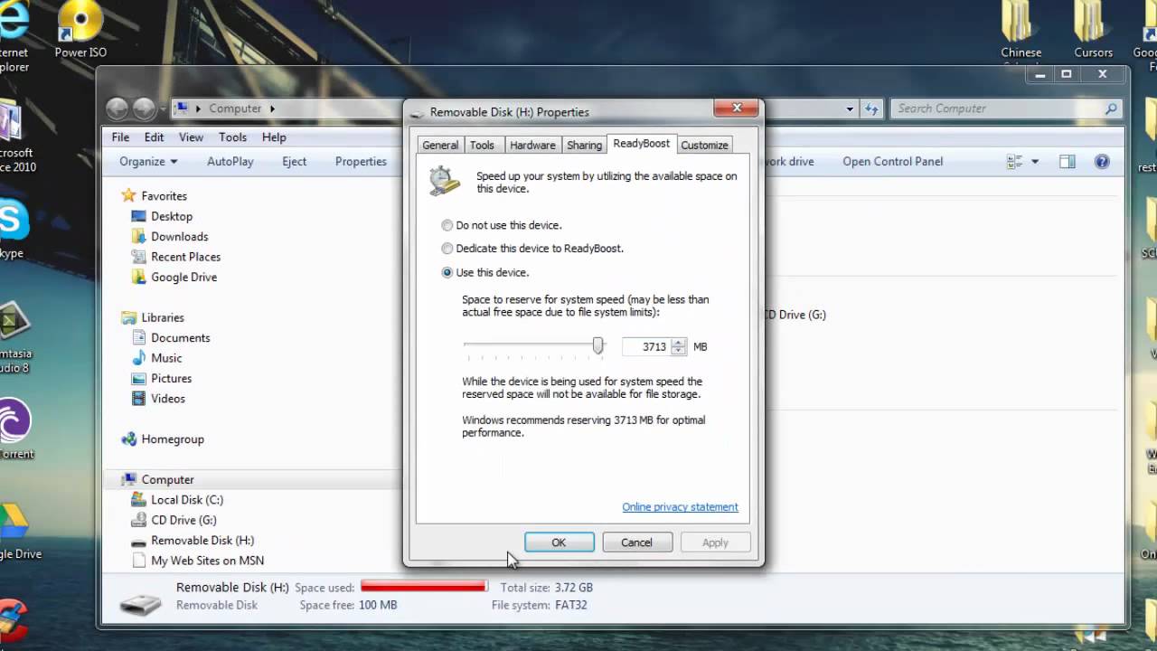 How to speed up your system using Windows Readyboost - YouTube