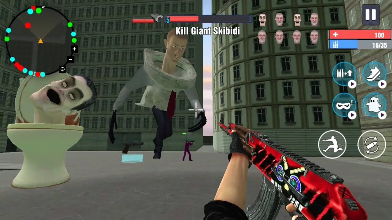 Toilet Shooter Fps Survival Boss Toilet Full Levels - YouTube
