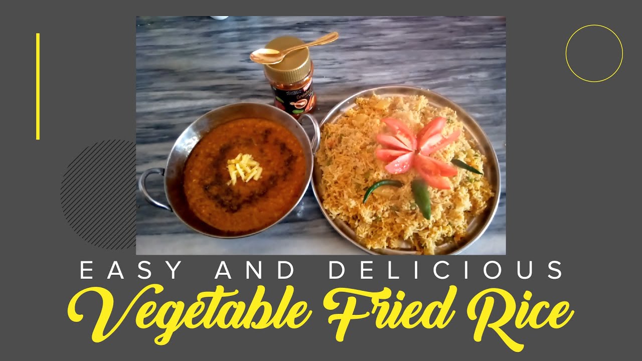 Vegetable Fried Rice Recipe | The Kay's Kitchen - YouTube