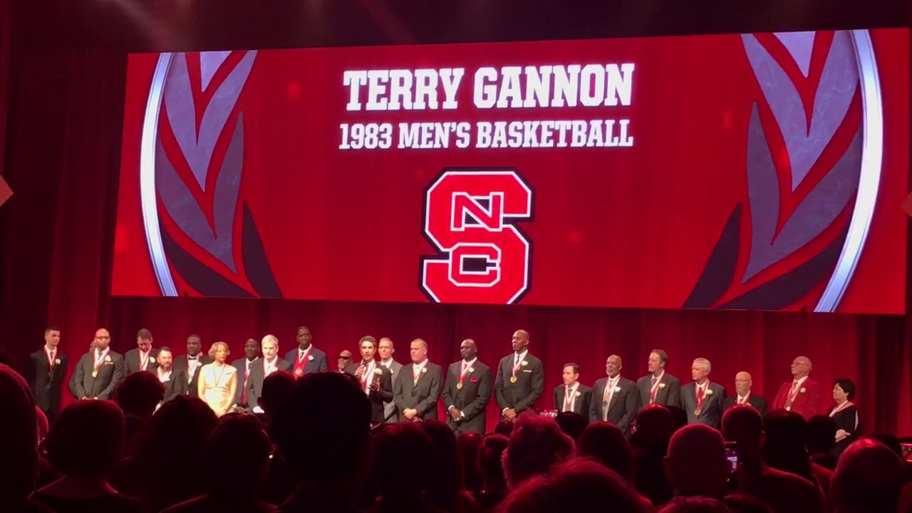 1983 NC State Basketball Team National Champions Hall of Fame Induction ...