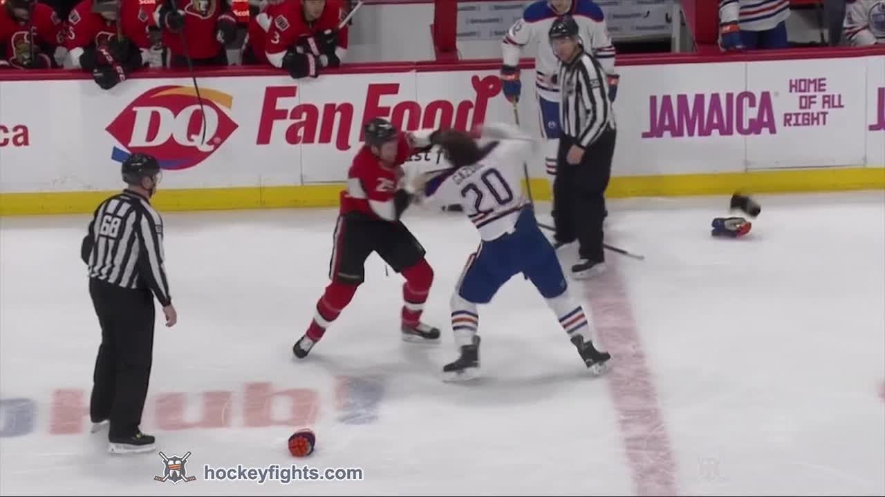 Luke Gazdic vs Chris Neil Feb 14, 2015 - YouTube