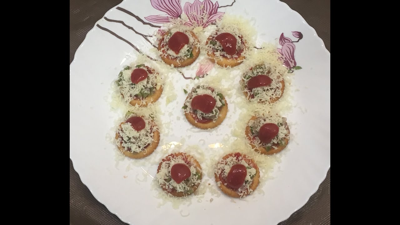 Monaco Biscuit with Topping | Party Starter Snacks | 5 minutes Snacks ...