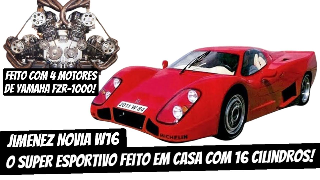 JIMENEZ NOVIA W16 - O SUPER ESPORTIVO FEITO EM CASA COM 16 CILINDROS ...