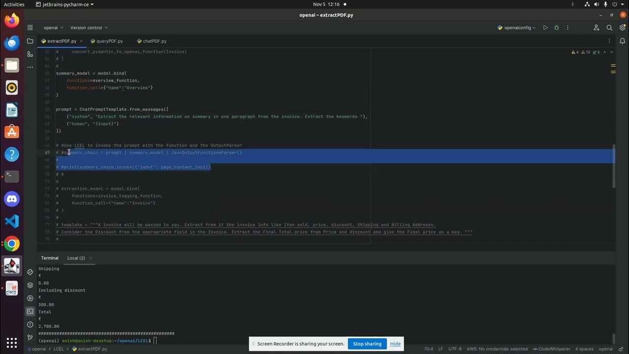 Document extraction using LangChain and openai GPT - YouTube