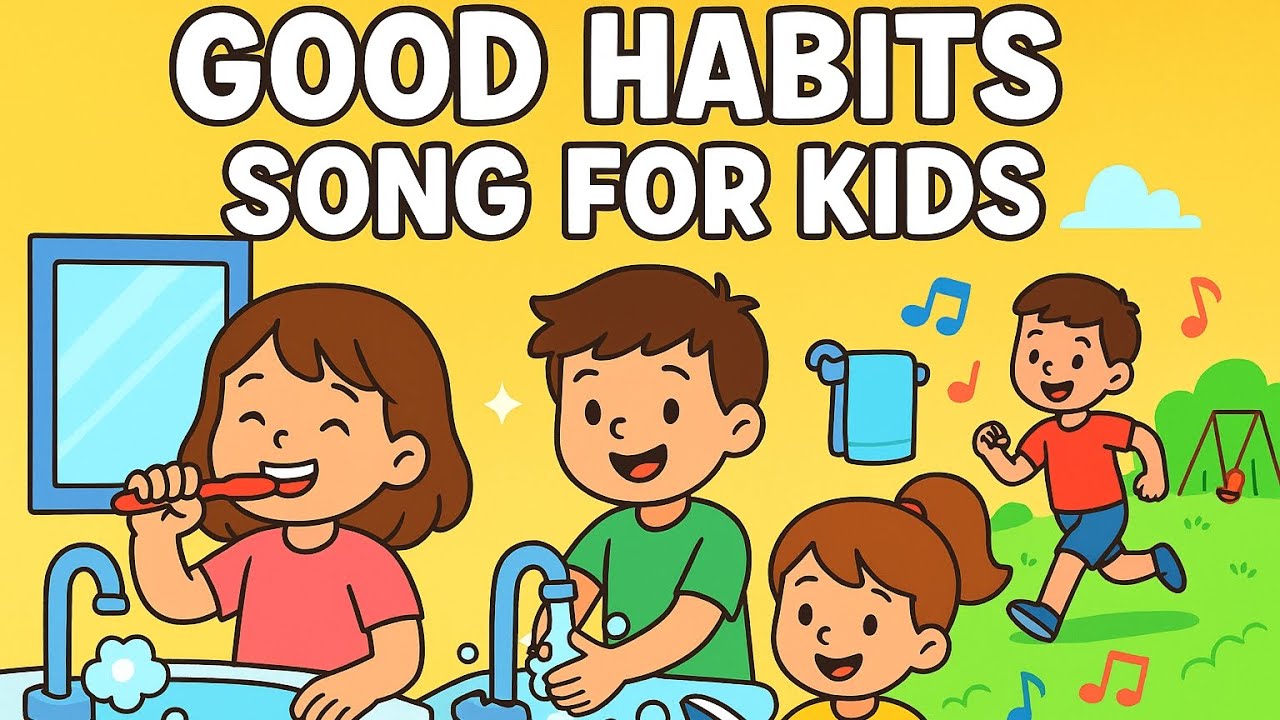 Good habits song for kids |kids learning poem |Bright future with good ...