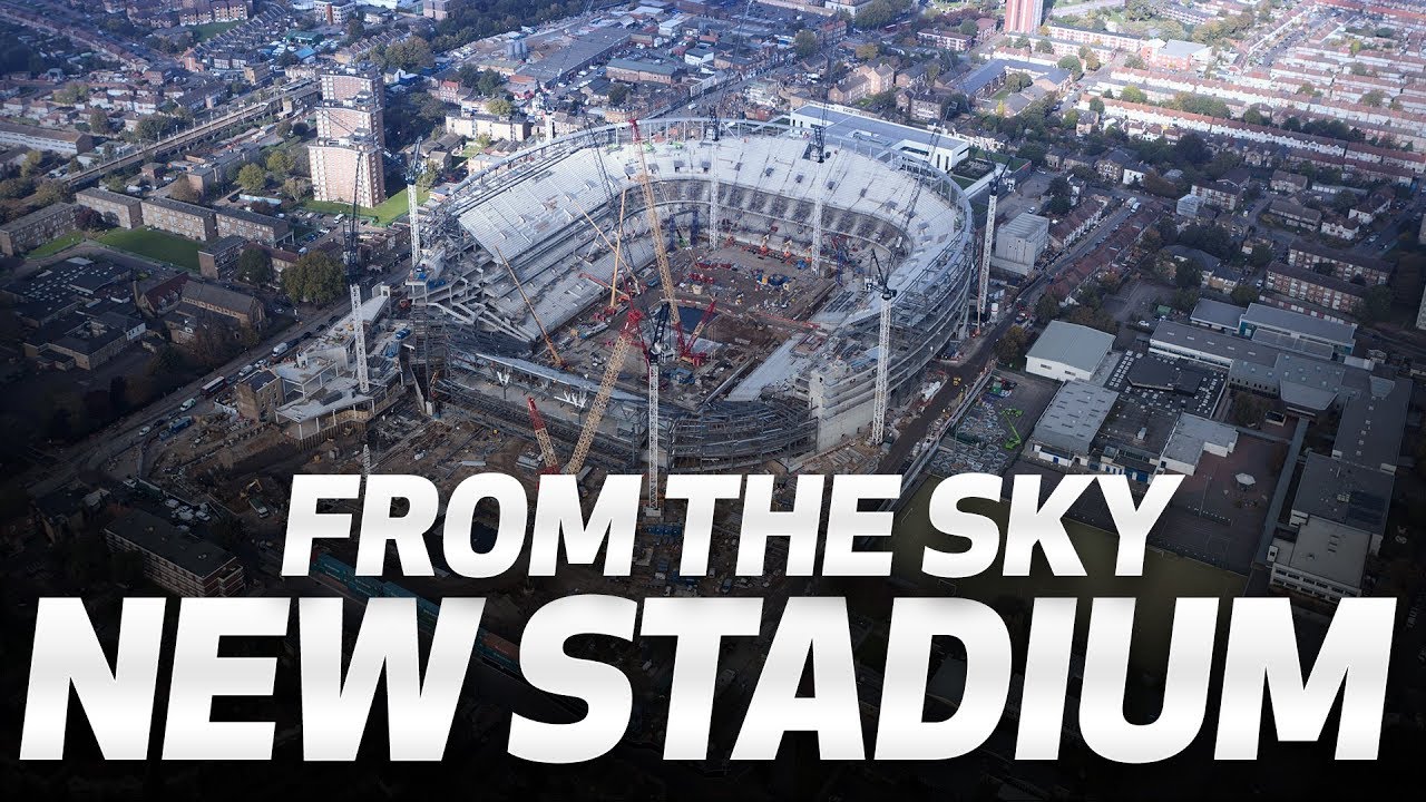 ️ 🏟️ FLY OVER SPURS NEW STADIUM! - YouTube