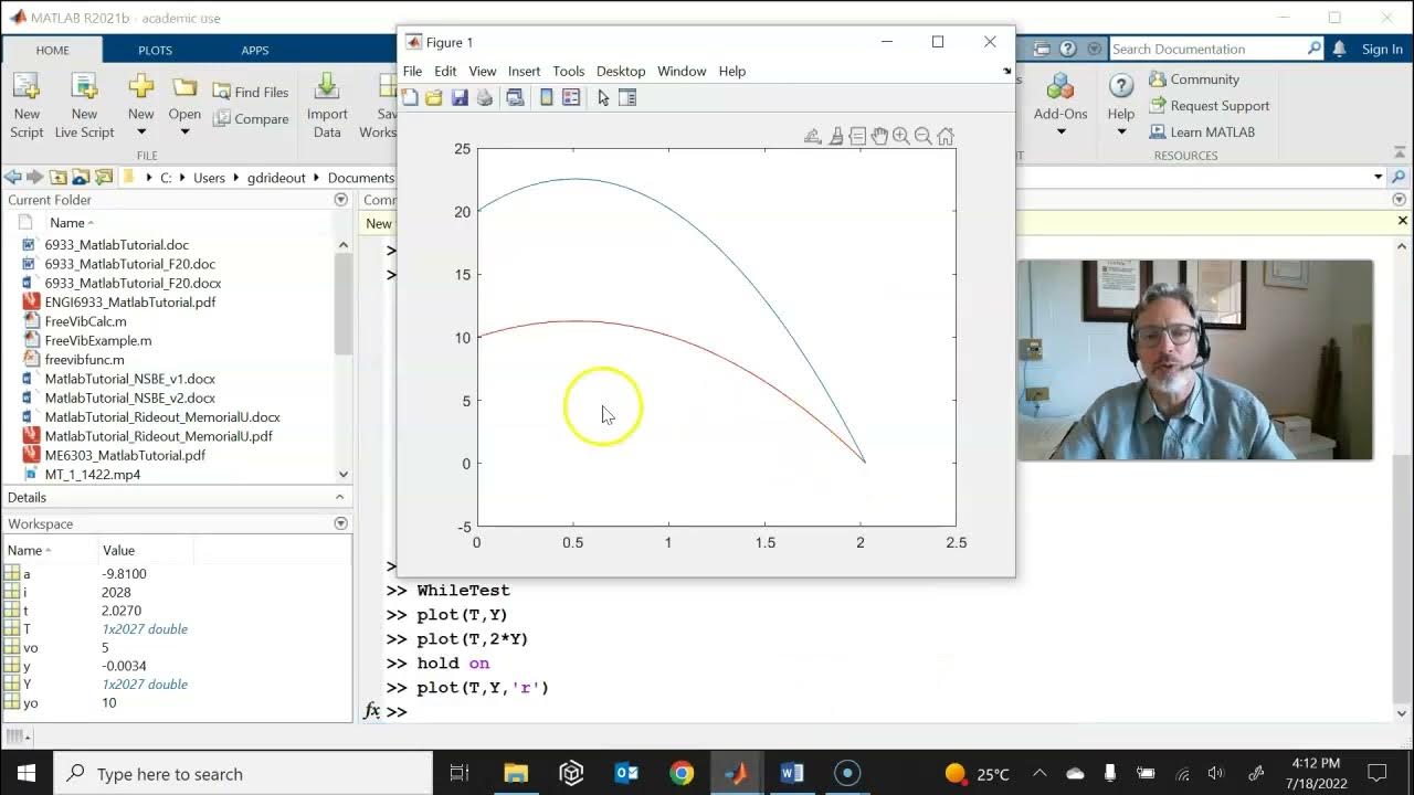 Matlab Tutorial Part 3 - While Loops, Saving/Loading Files, Interpolation, Curve-Fitting - YouTube