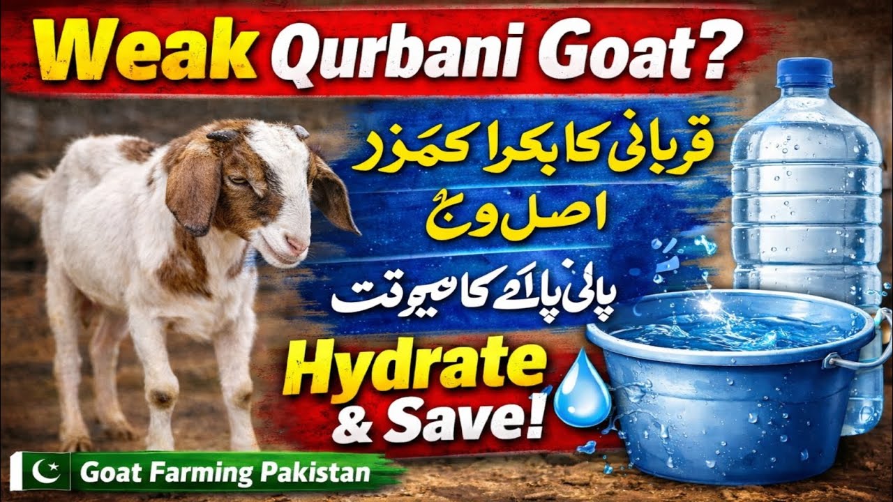 Qurbani Goat Weakness: Causes and How to Hydrate Effectively - YouTube