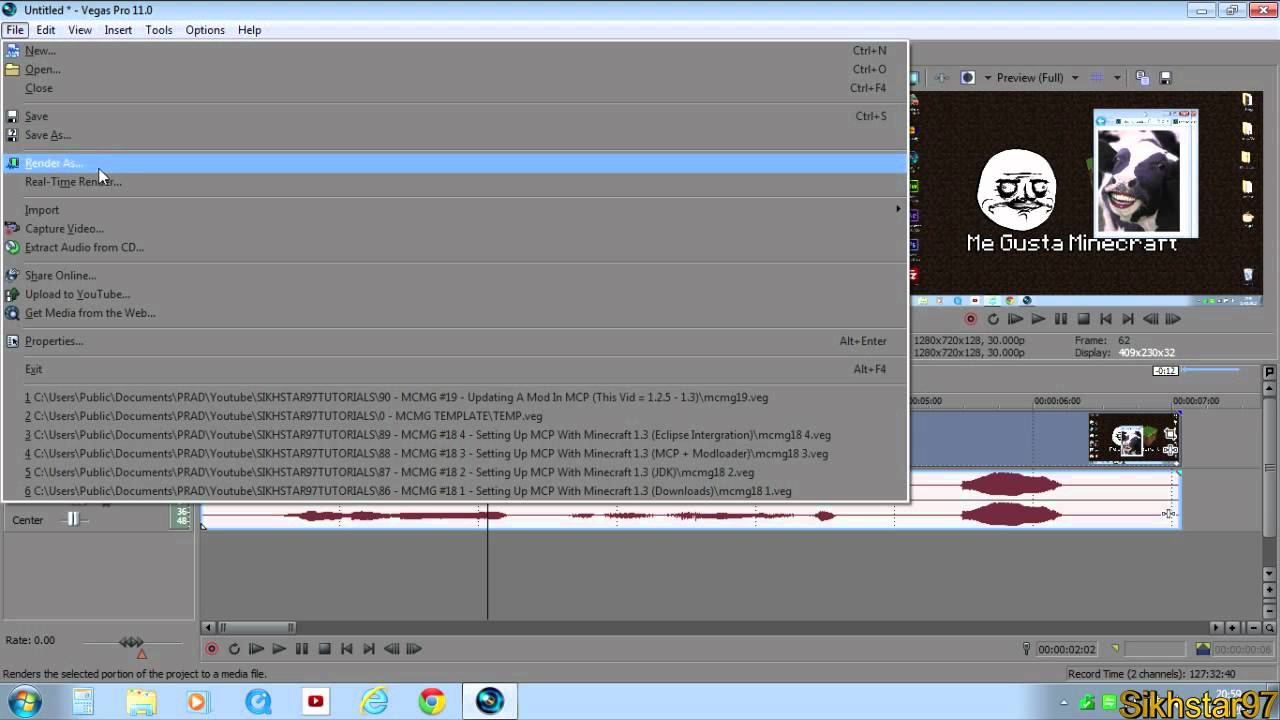 Sony Vegas Pro / Project And Render Settings, Perfect For Youtube - YouTube