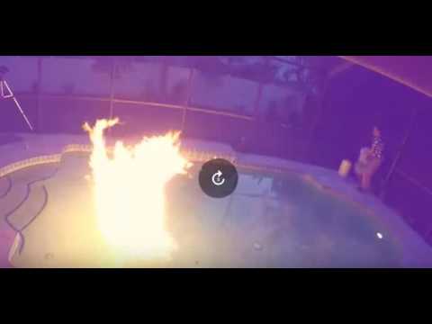 Pouring Liquid Nitrogen in a Pool - (I set my pool on fire!!) - YouTube