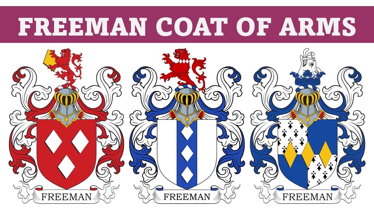 Freeman Coat of Arms & Family Crest - Symbols, Bearers, History - YouTube
